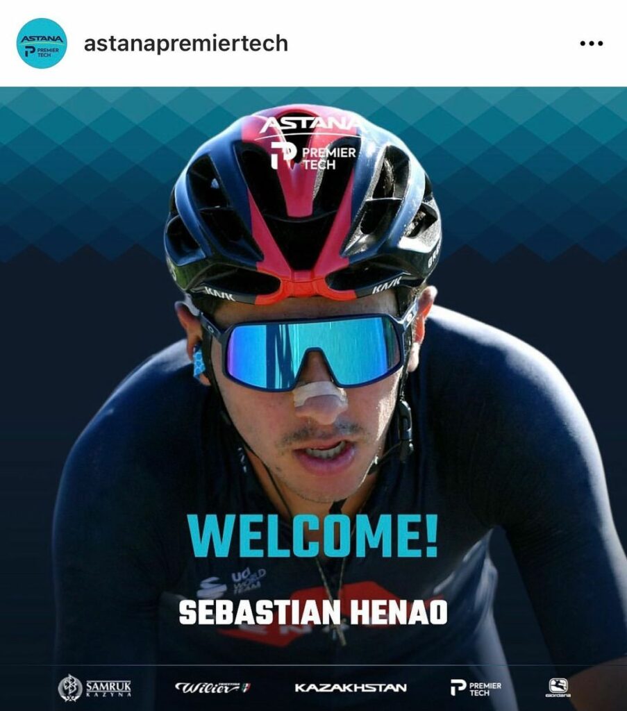 Sebastián Henao deja el Ineos y encuentra nuevo equipo para el 2022 - Ciclismo Colombiano