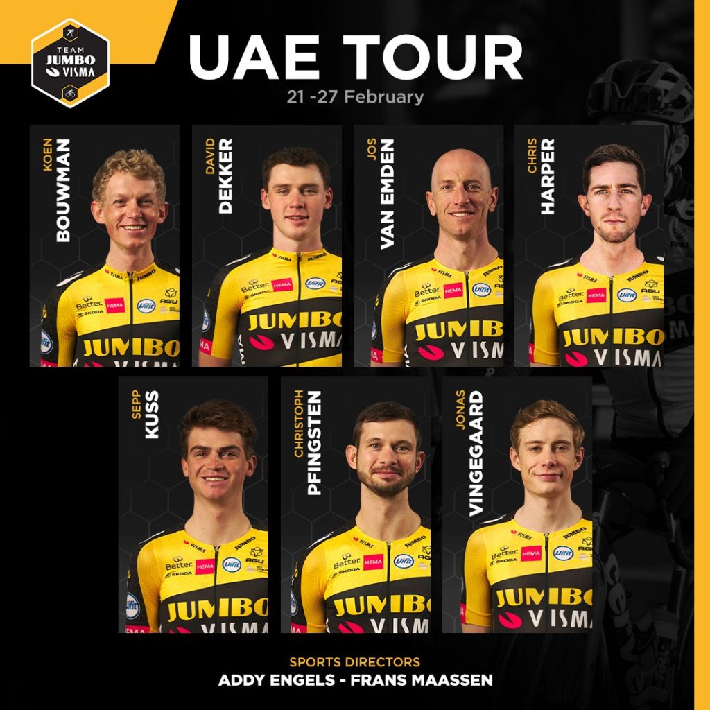 Jumbo Visma presenta su equipo para UAE Tour 2021, con el ciclista que ...